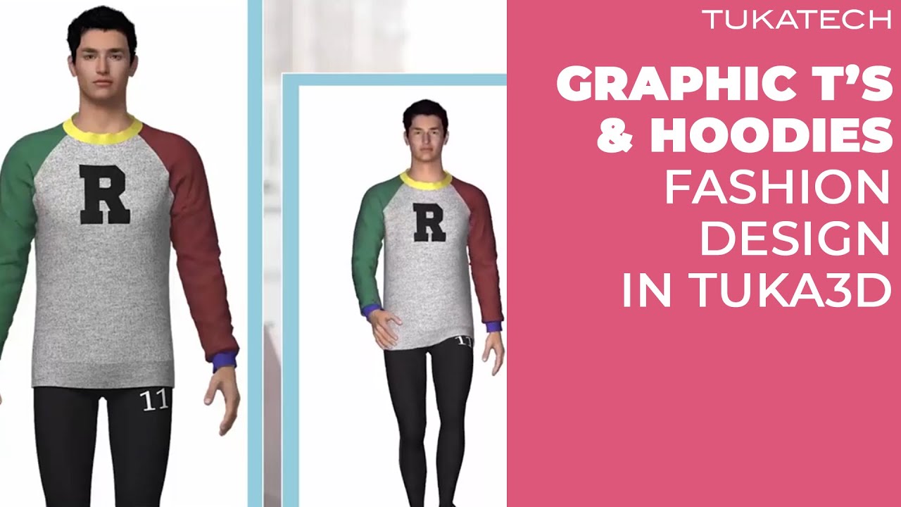 Graphic T shirts and Hoodies | 3D Fashion Design Software | TUKA3D ...