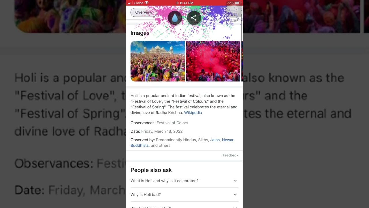 Holi | Google Easter egg - YouTube