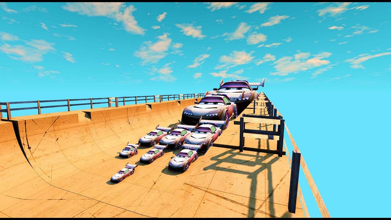 Big & Small Cars vs Giant Ramp #6 | BeamNG.drive - YouTube