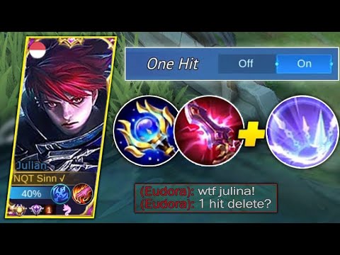 JULIAN BEST BUILD 1HIT DELETE 🔥 JULIAN COMBO & EMBLEM TOP GLOBAL JULIAN ...