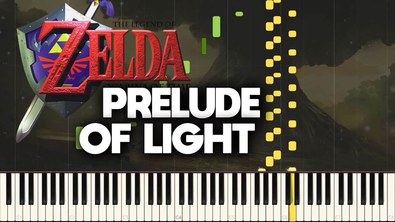 Zelda Ocarina of Time - Prelude of Light (Epic Piano Synthesia) - YouTube