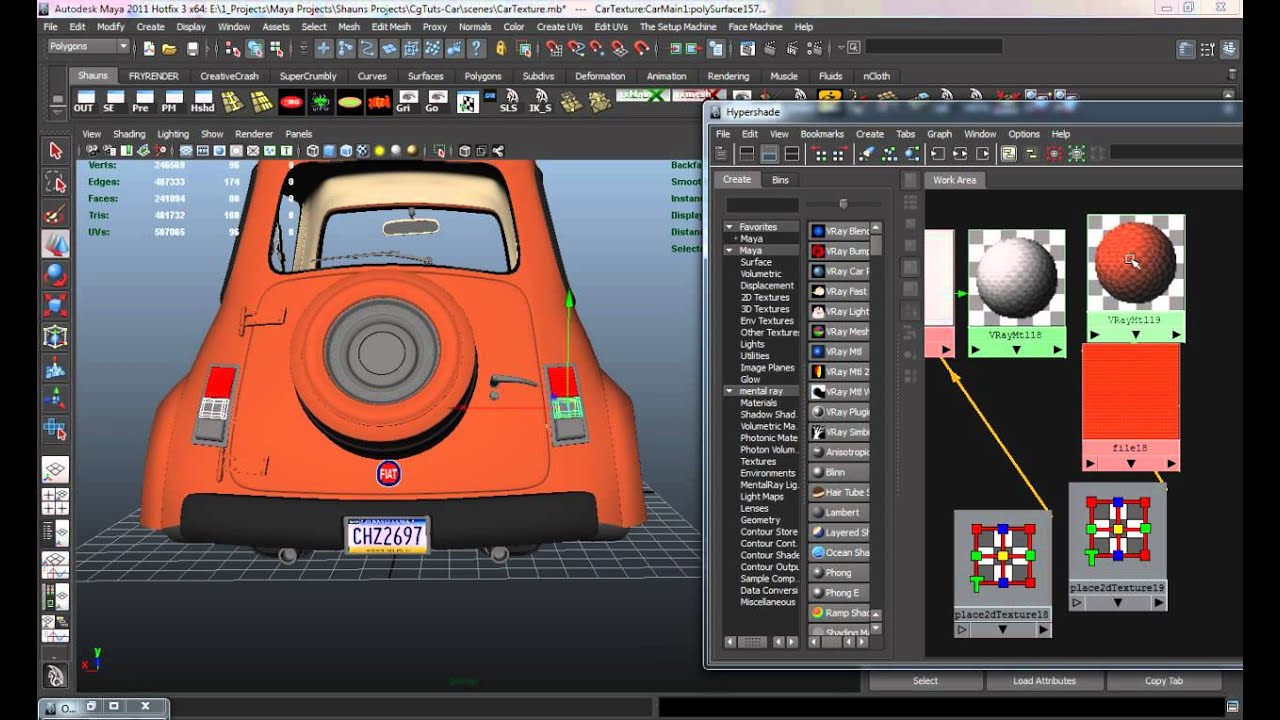 Creating A Stylized Car In Maya, The Complete Workflow - Part 7-4 - YouTube