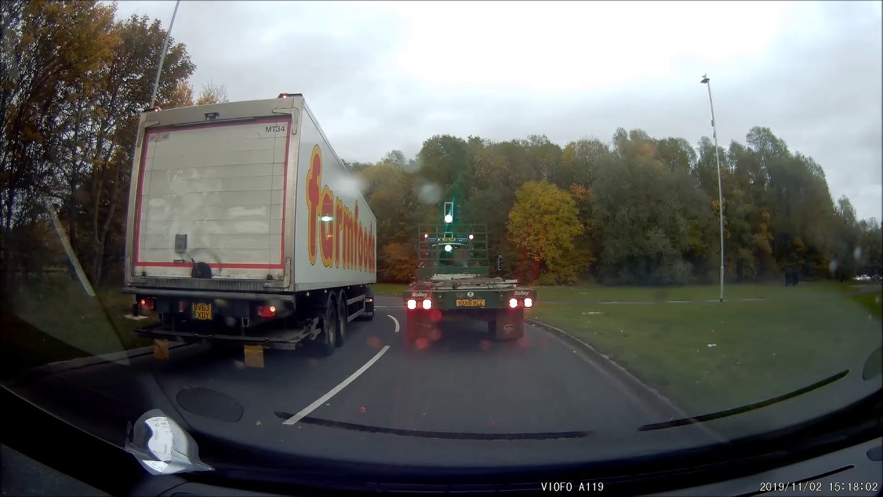 dangerous tractor driver A689 wolvistion - YouTube