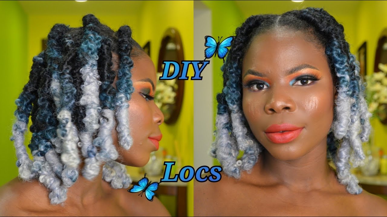 Let's Do A Bob Distressed/Butterfly Faux Locs | DIY Messy Soft Locs ...