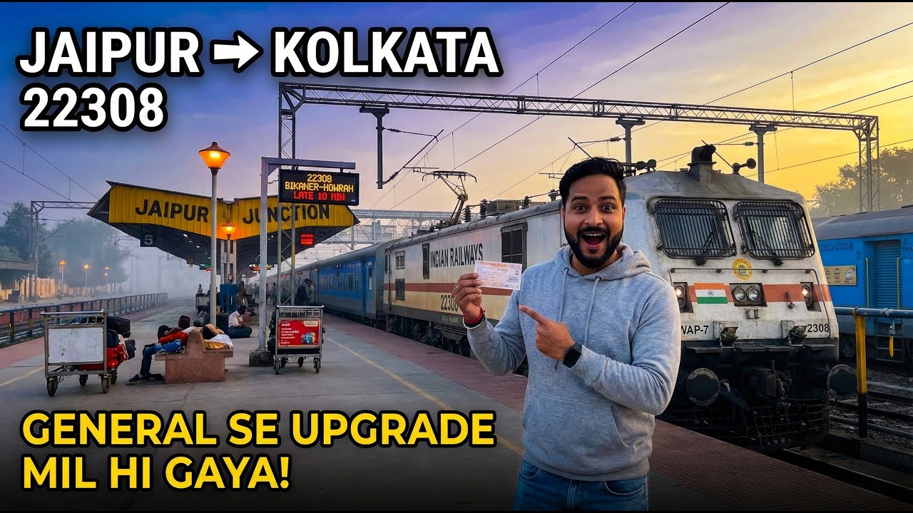 Jaipur to Kolkata via Bikaner Howrah Super Fast Express Train 22308 ...