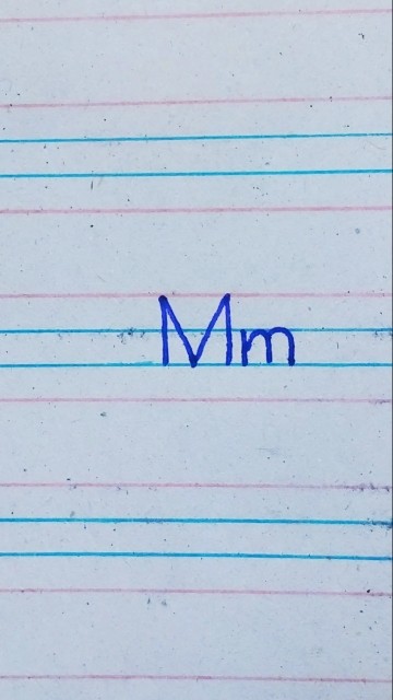 How to write M in Cursive Writing | a-z cursive handwriting #shorts # ...