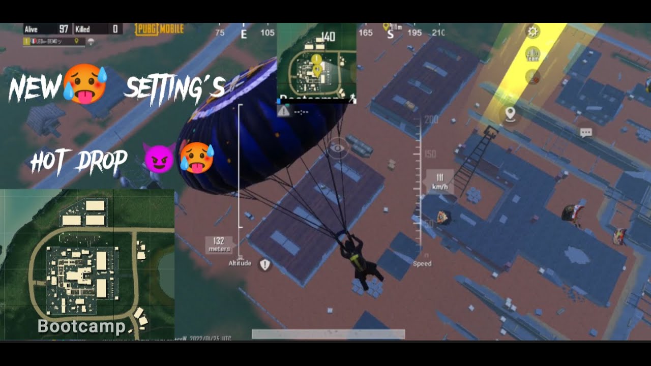BOOT CAMP GAMEPLAY 🥵😈 |PUBG MOBILE| WITH NEW SETTING C1S4 🥵 #pubgmobile ...