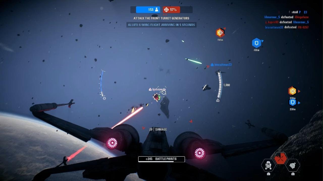 STAR WARS Battlefront II Poe Dameron Gameplay - YouTube