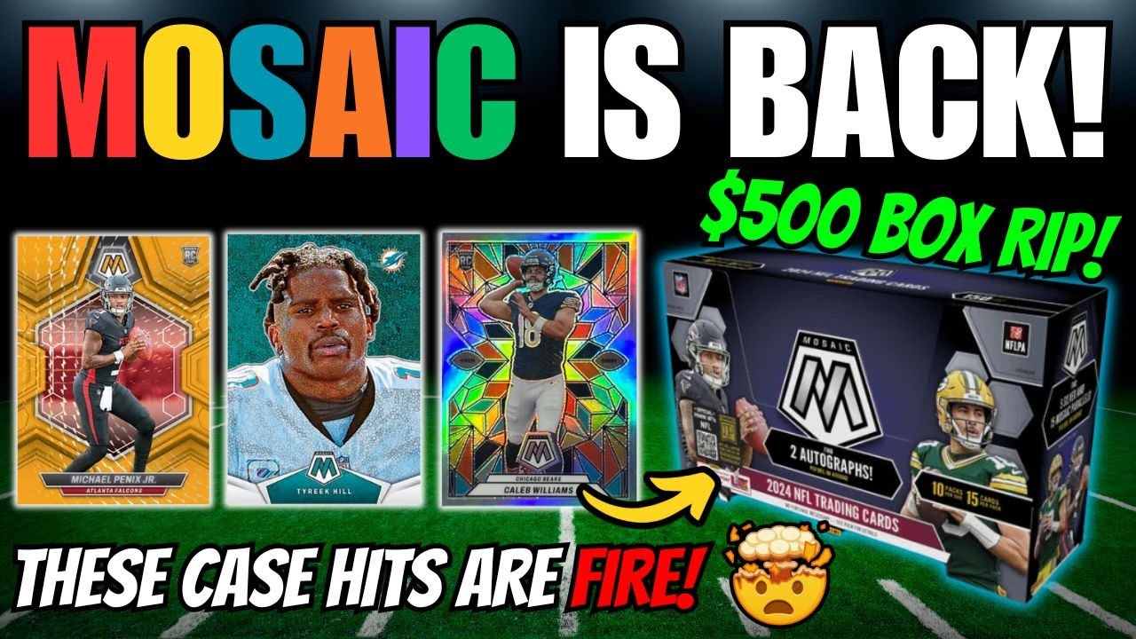 Stained Glass & Micro Mosaics Are Back!🤯🔥2024 Mosaic Football Hobby Box ...