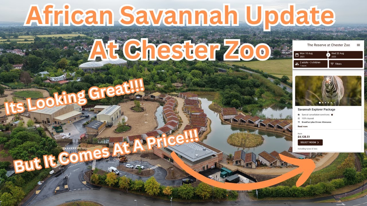 Chester Zoo African Savannah Development by drone July 2025 (Episode 9 ...