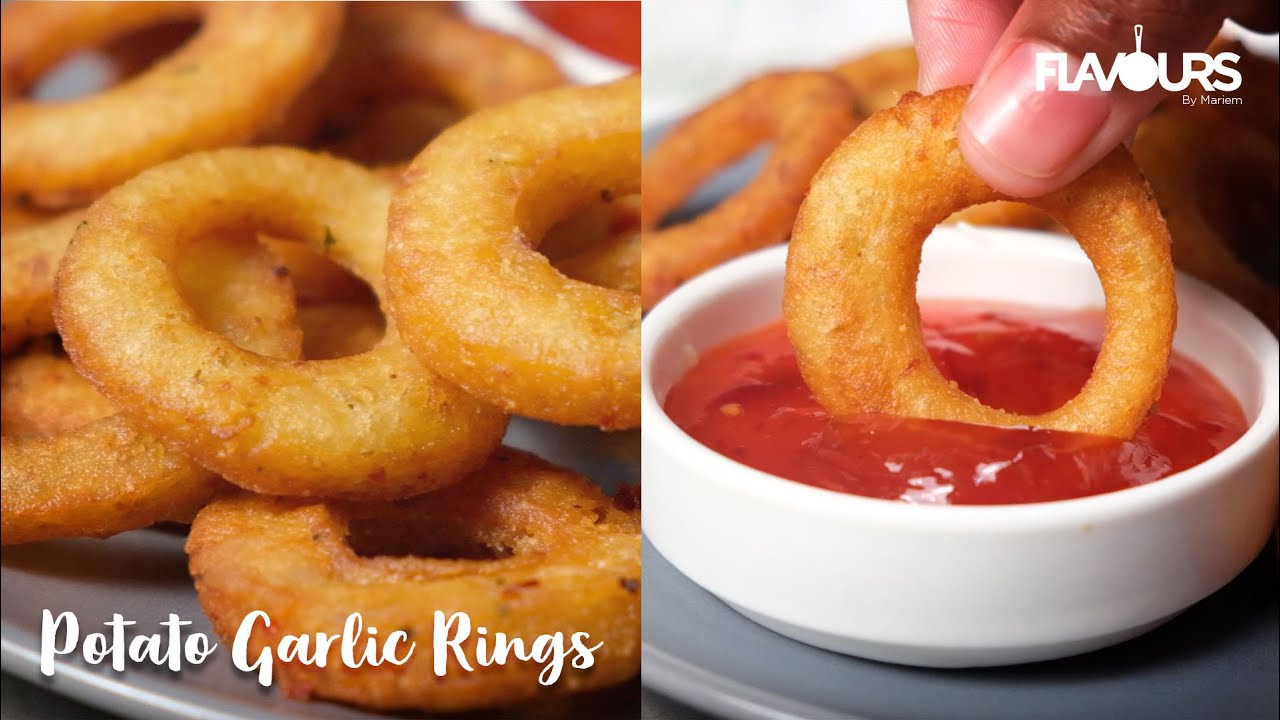 Potato Garlic Rings | Potato Rings | Crispy Potato Garlic Rings | Alur ...
