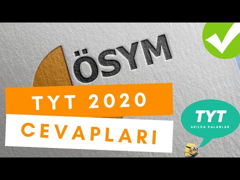 TYT 2020 Cevapları | Fen, Biyoloji, Sosyal, Türkçe ve Matematik