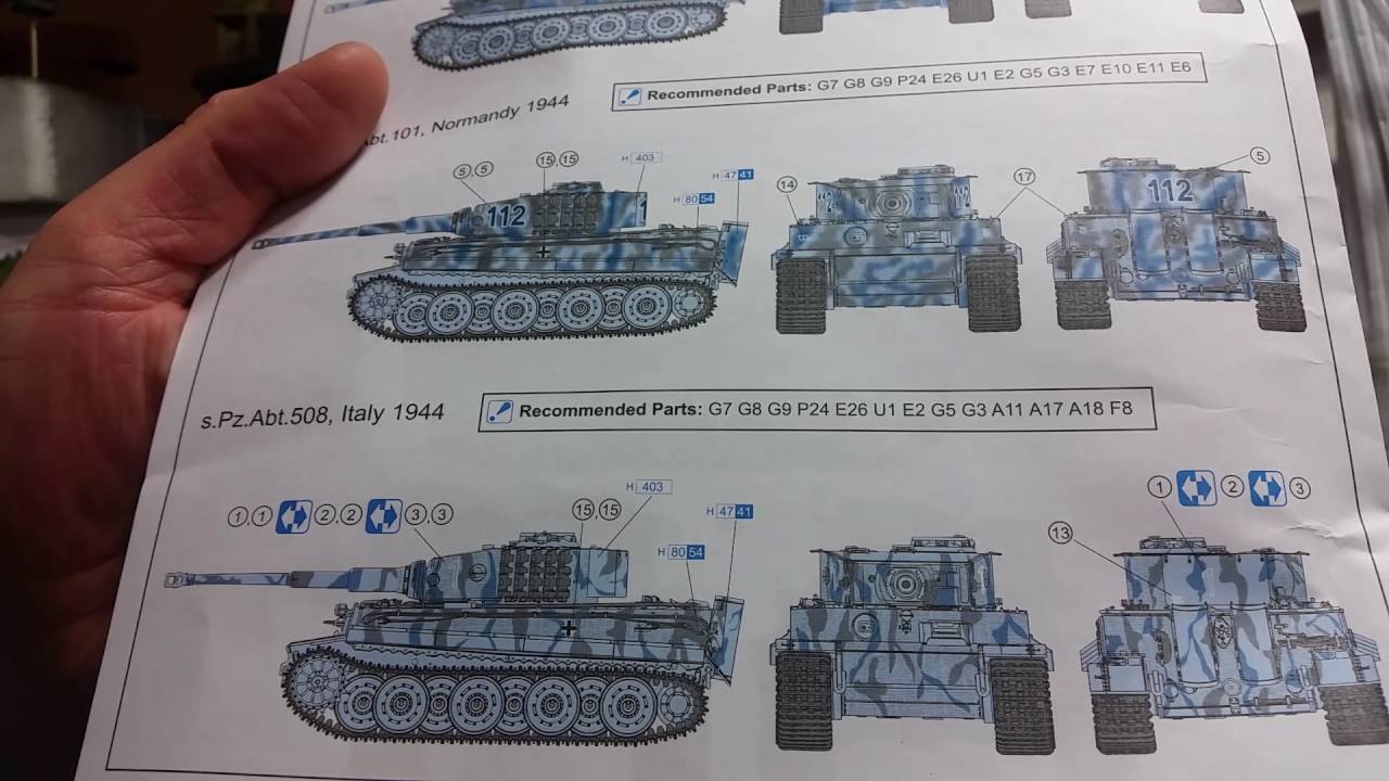Inbox review of Dragon's late production Tiger 1 w/ Zimmerritt kit no ...