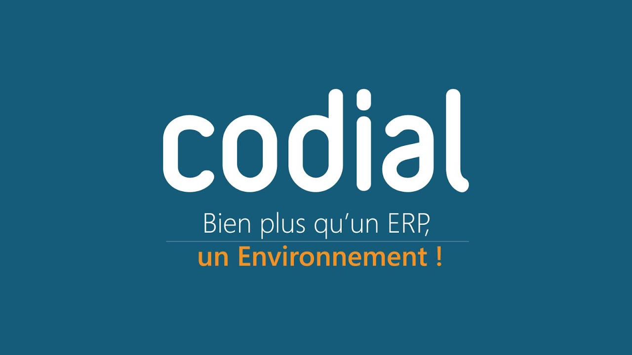 Codial, bien plus qu'un ERP, un environnement de gestion connecté - YouTube