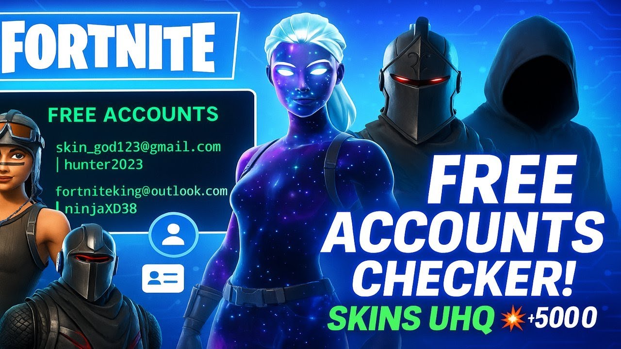 FREE FORTNITE ACCOUNTS CHECKER - YouTube
