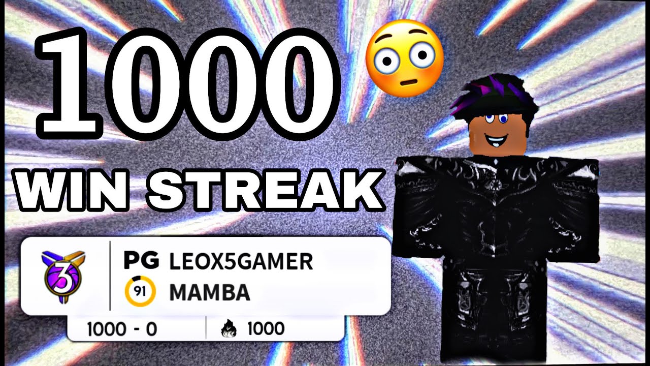 I HIT 1,000 WIN STREAK ON ROBLOX | HOOPZ - YouTube