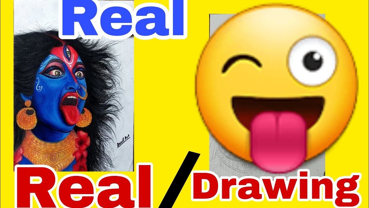 Real vs Drawing #drawing - YouTube