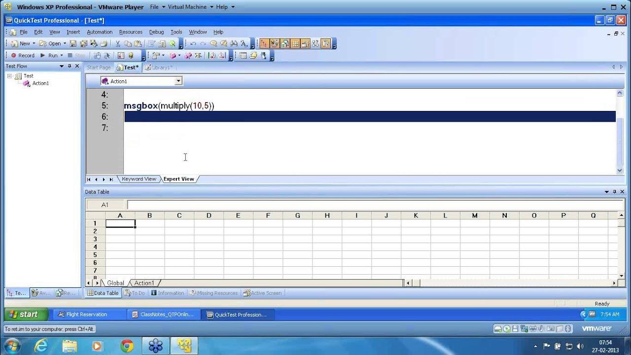 QTP Part 38 VBScript Function Library - YouTube