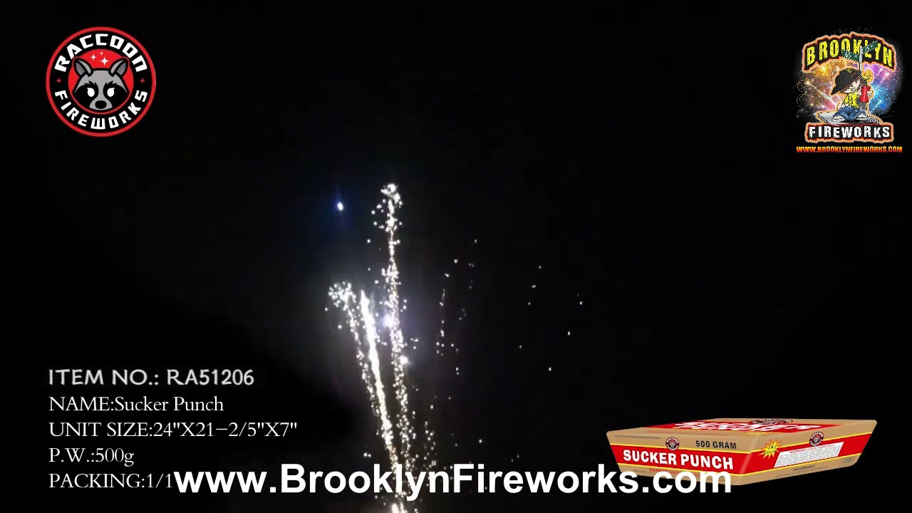 Sucker Punch Firework Zipper Cake By Raccoon Fireworks - YouTube