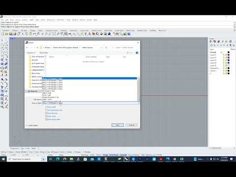 Rhino Export to DXF