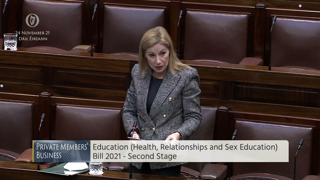 Minister Josepha Madigan- speech from 24 Nov 2021 - YouTube