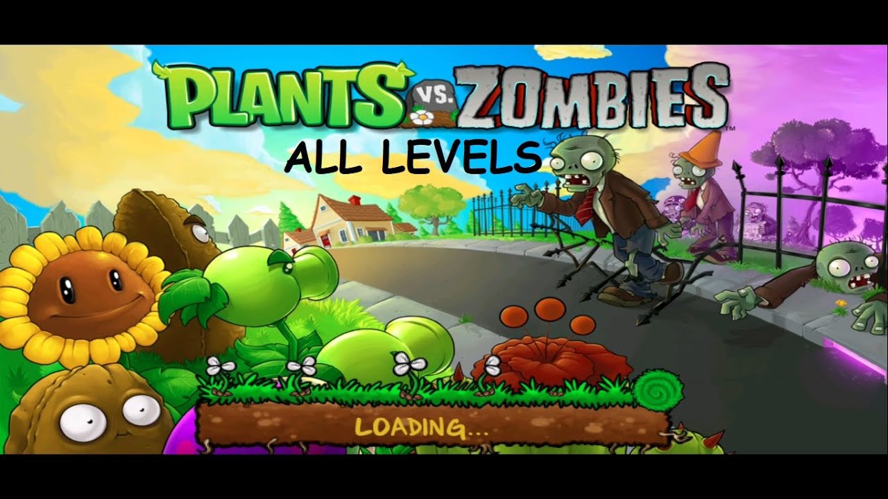Plants vs Zombies - All Levels - Day Night Pool Fog Roof - Android Game ...