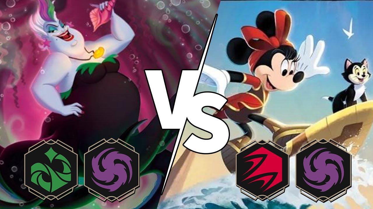 Ursula Emerald / Amethyst VS Minnie Mouse Ruby / Amethyst [Lorcana ...
