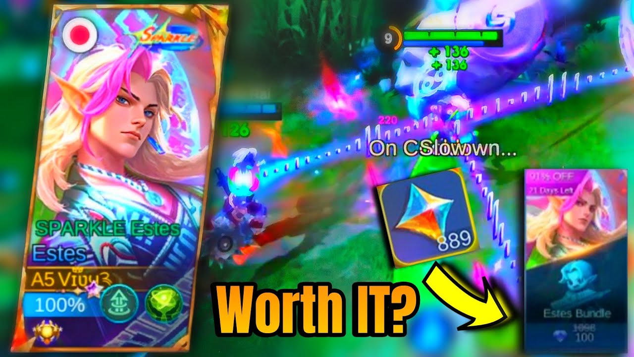ESTES NEW SKIN GAMEPLAY !! SPARKLE ESTES REVIEW - MOBILE LEGENDS - YouTube