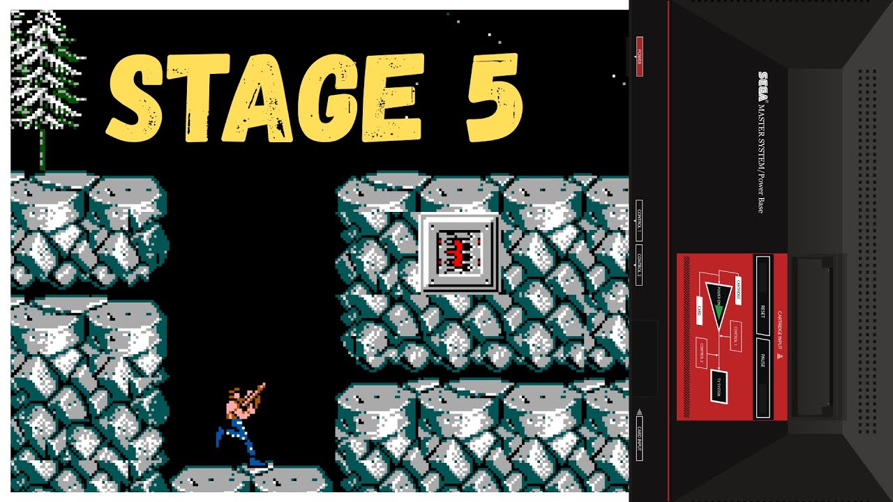Contra's Stage 5 on the Master System! - YouTube