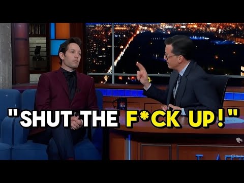 Paul Rudd Kicked Off Stephen Colbert's Show After Fiery Confrontation ...