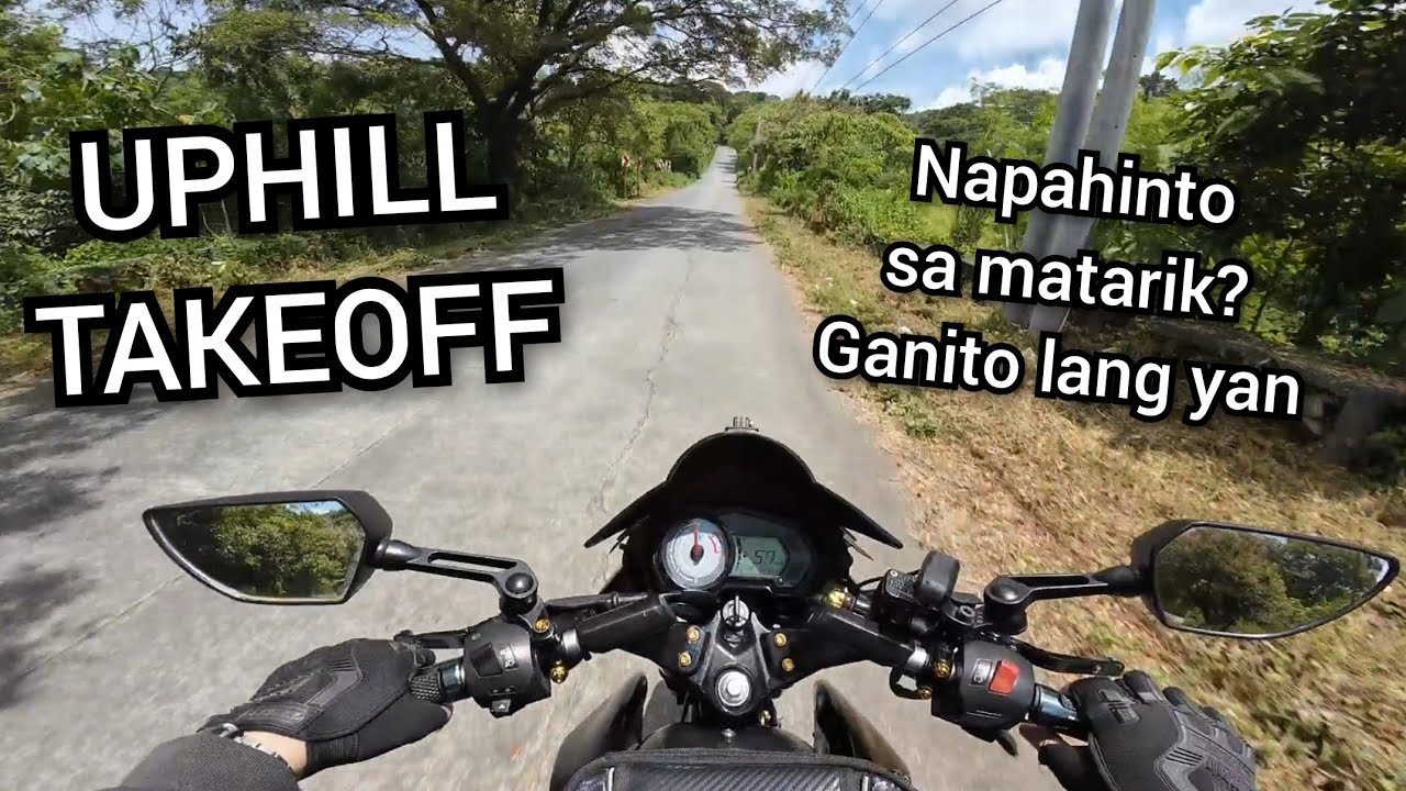 Manual motorcycle Uphill takeoff Tips | Diskarte sa pag take-off sa paahon | Beginner Tips - YouTube