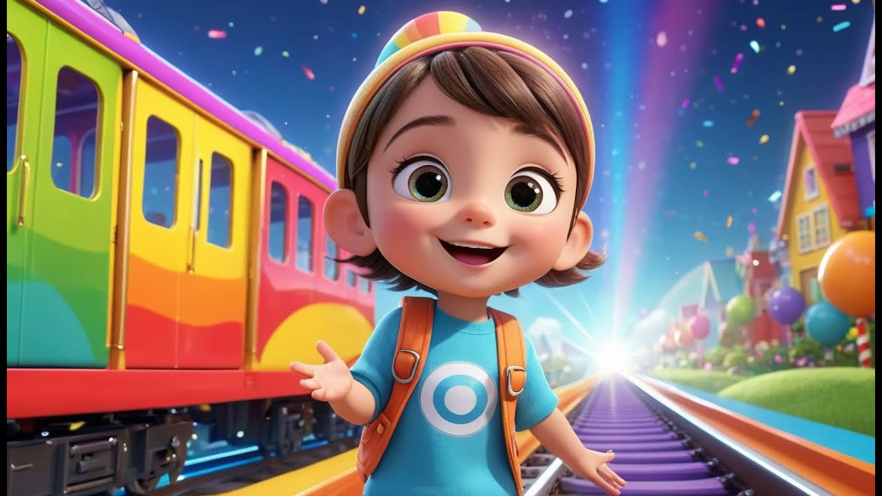 🚂 Rainbow Express Train Colors Journey 🌈🎶 | Fun Colors & Learning Song ...