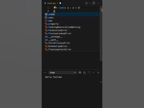 Python Lambda Functions: The Secret to Writing Efficient Code! - YouTube