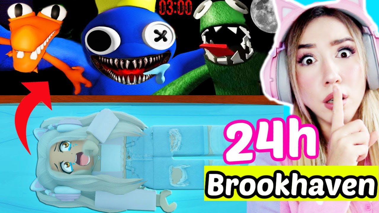 BROOKHAVEN OVERNIGHT Challenge für 24h (extrem Hide & Seek mit green ...