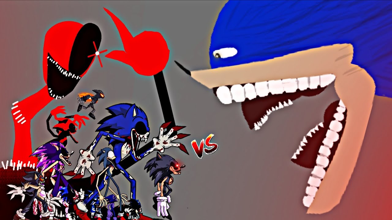 Shin Sonic Vs All Sonic.EXE (Who is the Strongest Sonic.exe?) DC2 ...