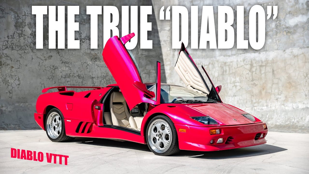 The Story of the Super Rare Twin Turbo Diablo - YouTube