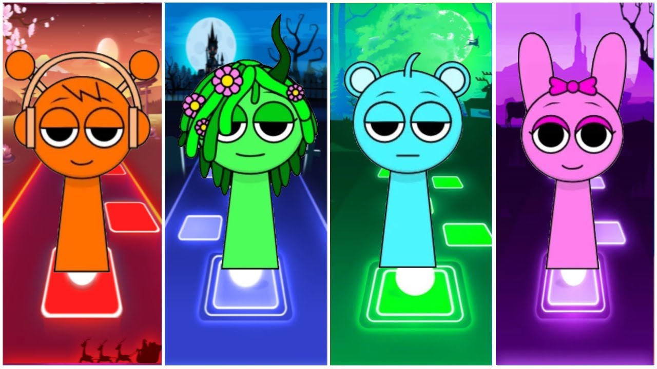 Incredibox Sprunki : Oren 🆚 Vineria 🆚 Sky 🆚 Pinki | Tiles Hop EDM Rush ...