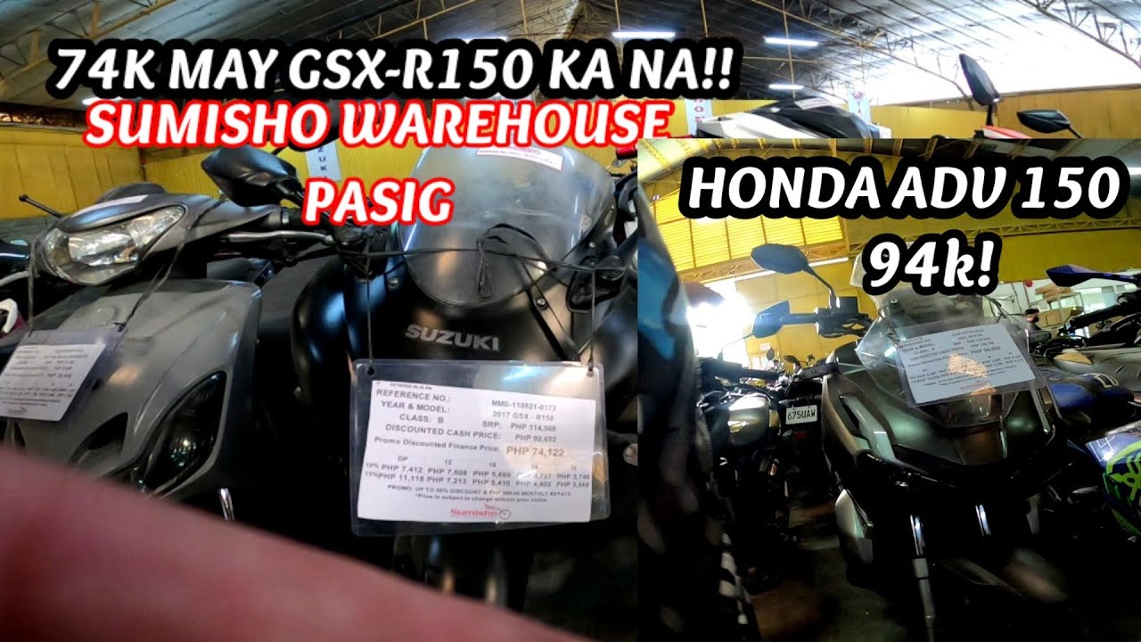 74K MAY GSX-R150 KA NA!/REPO MOTORCYCLES/SUMISHO WAREHOUSE PASIG - YouTube