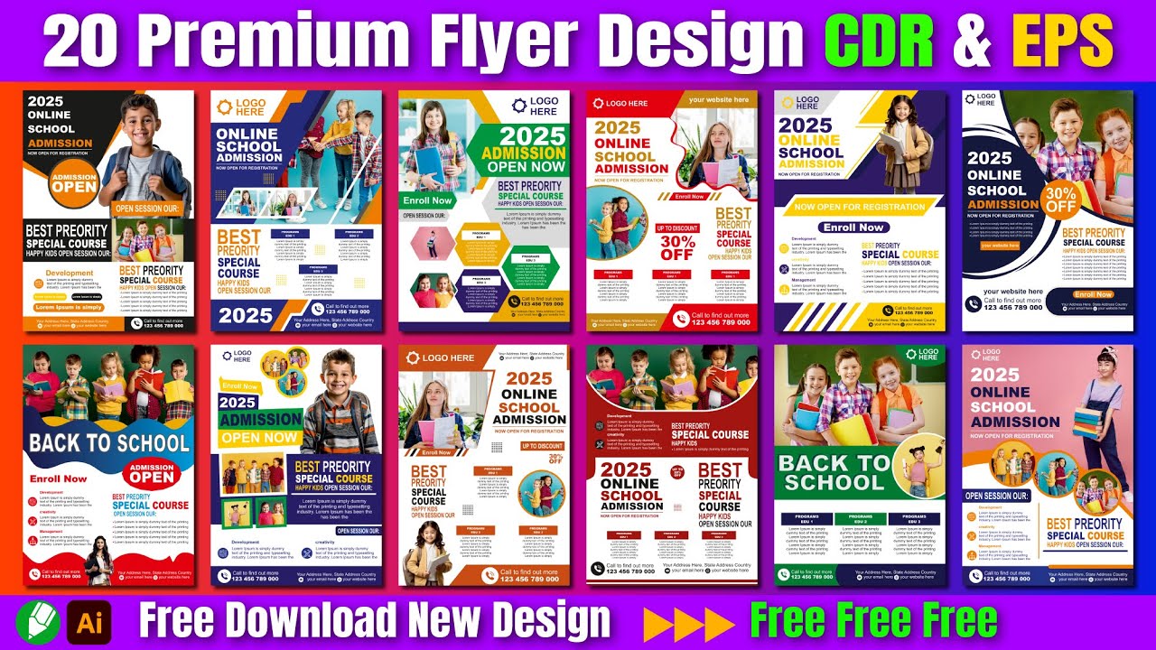 Flyer CDR File Free Download | Flyer Design CDR File Free Download # ...