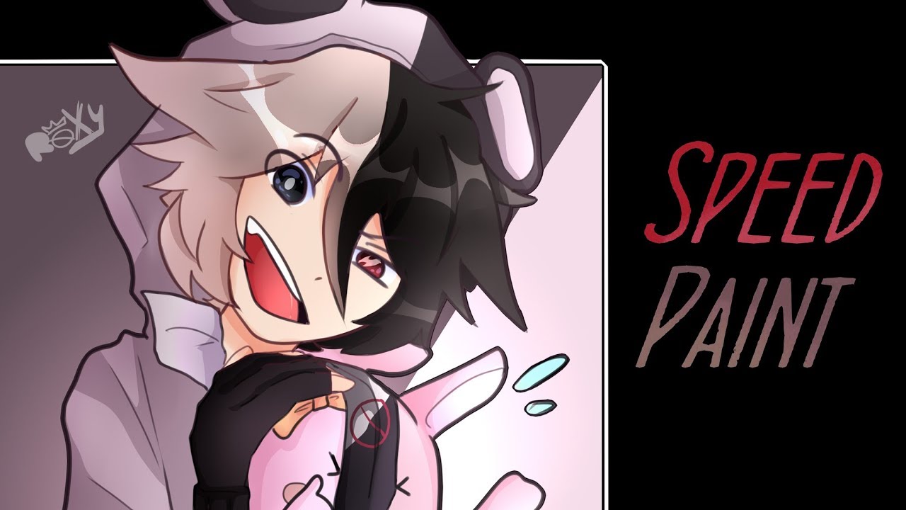 (Danganronpa Fan Art) Human MonoKuma - Speed paint - YouTube