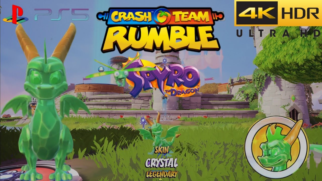 Crash Team Rumble: Competitive: Spyro The Dragon Crystal Skin (PS5 ...