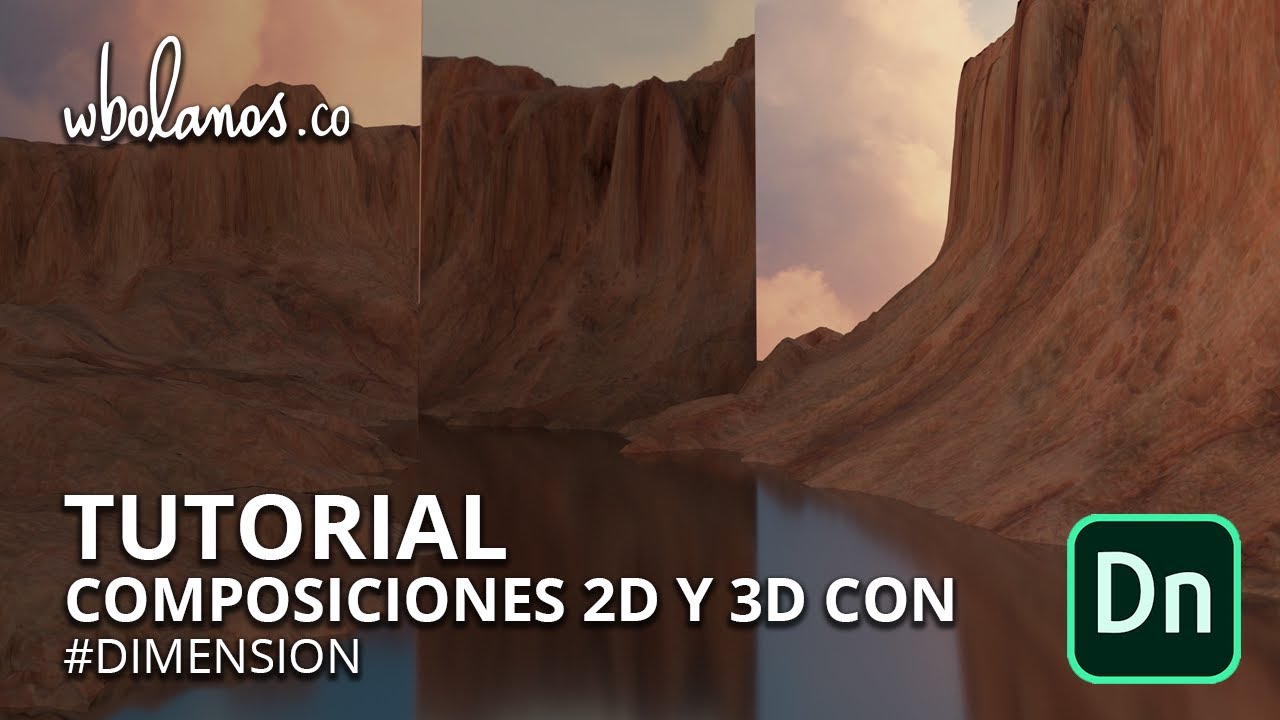 #Tutorial Composiciones 2D y 3D con Adobe #Dimension - YouTube