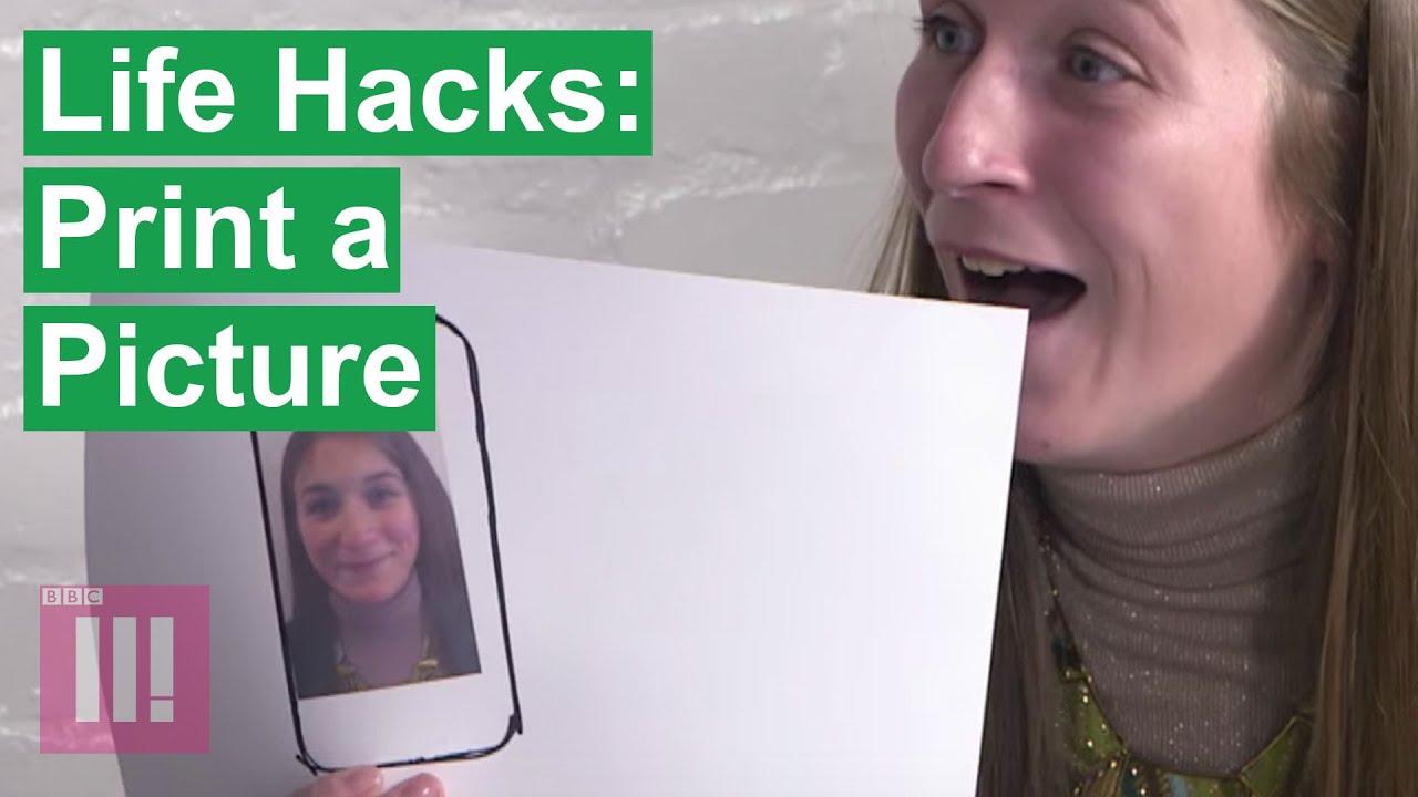 Ben Hart's Life Hacks: Print a Picture - YouTube