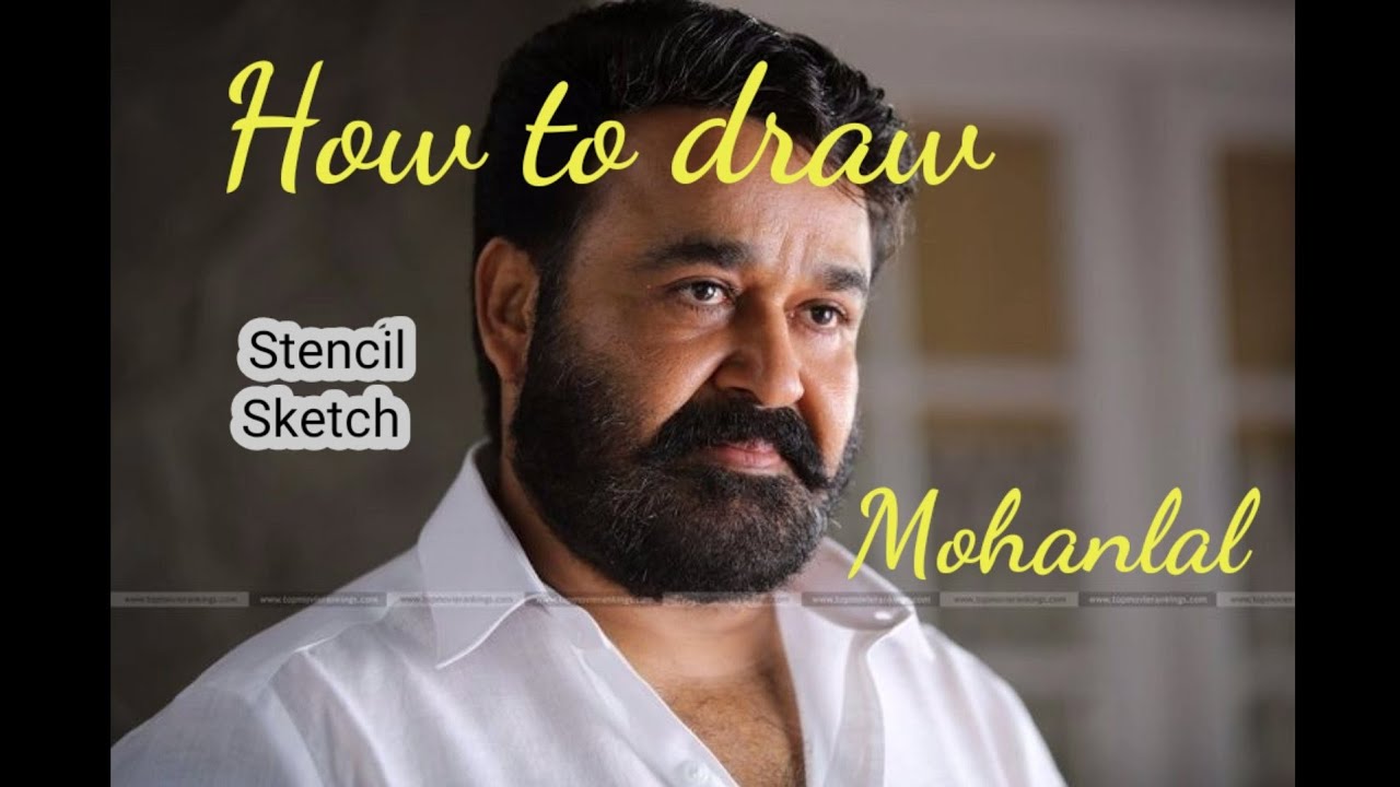 How to draw mohanlal #lalettandrawingtutorial #malayalamtutorial - YouTube