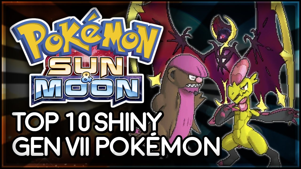Top 10 Shiny Gen VII Pokémon - YouTube