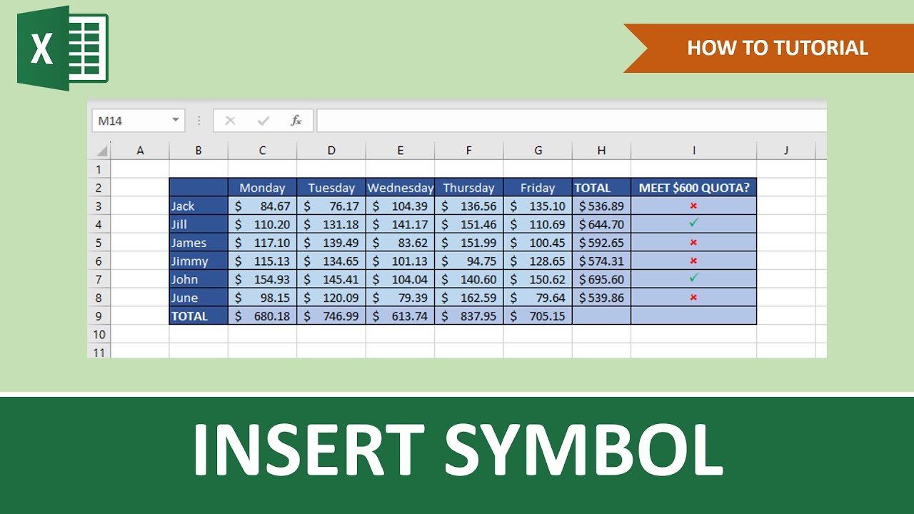 How To Insert Symbol In Excel | Beginner Tutorial - YouTube