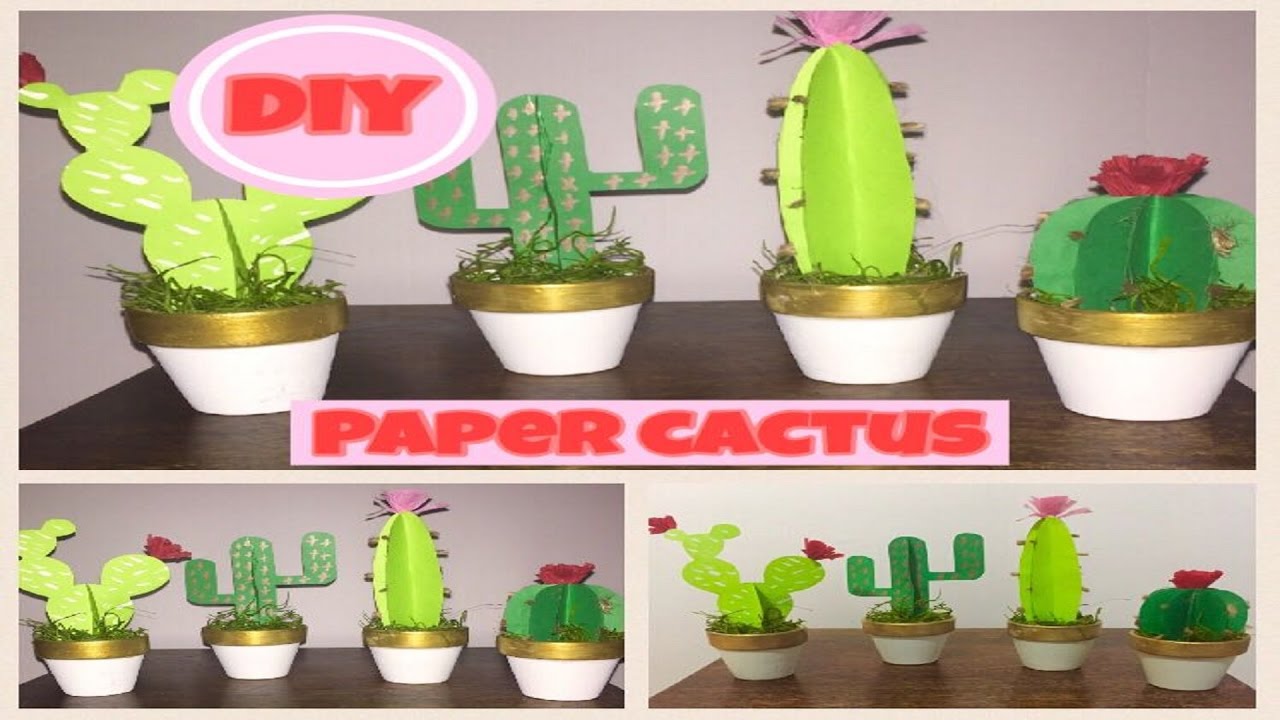 DIY Paper Cactus - YouTube