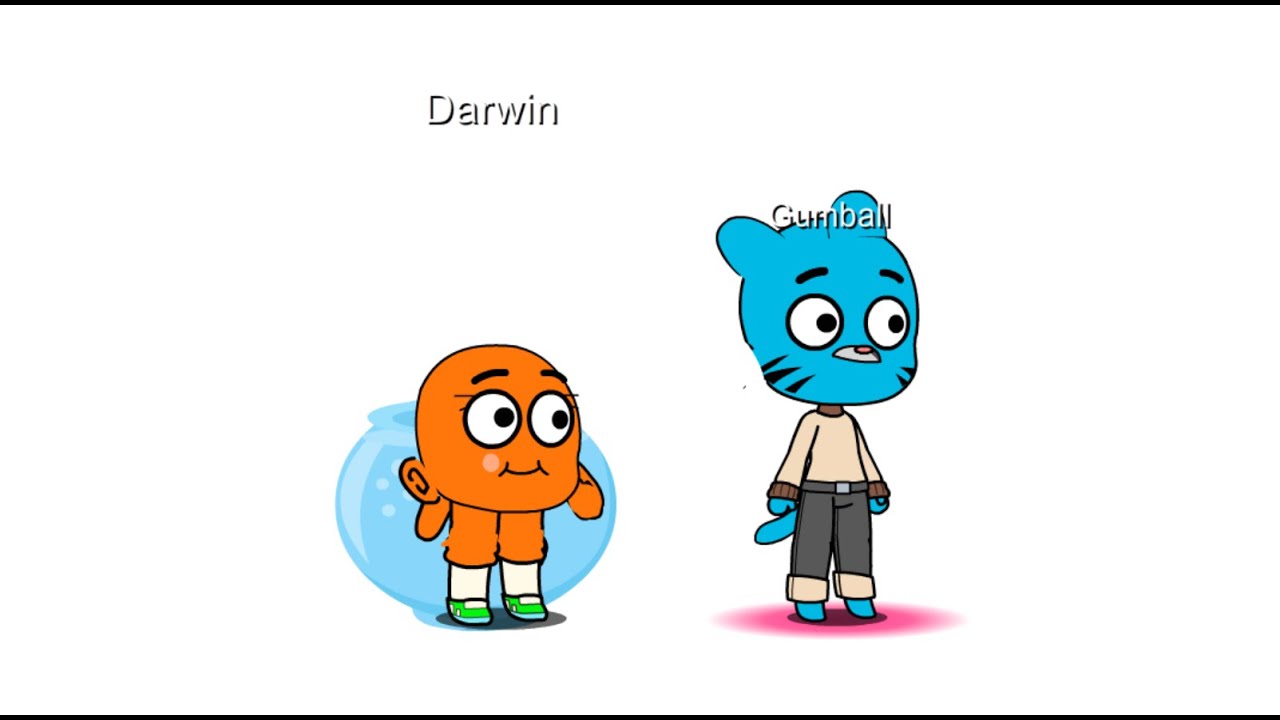Como hacer a Gumball y a Darwin Watterson en Gacha Club - YouTube
