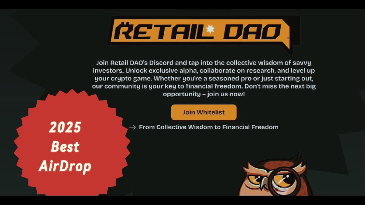 Retail DAO AirDrop: The most exciting airdrop for 2025💥 - YouTube