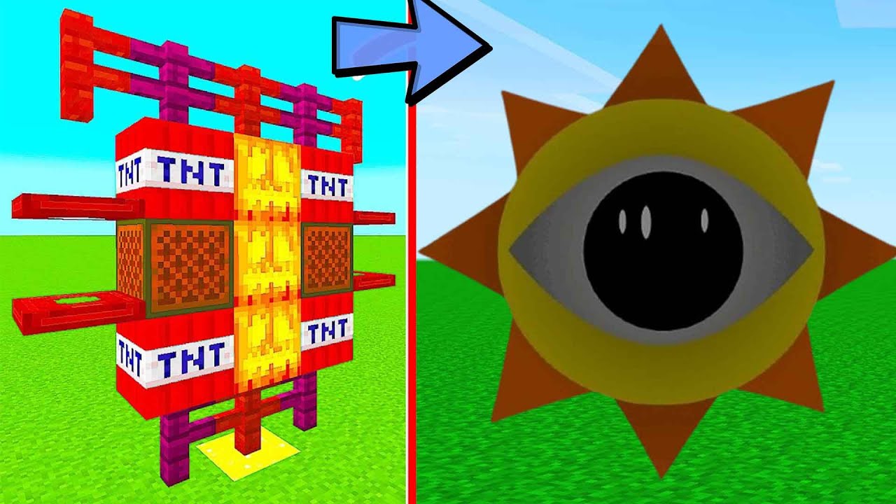 How To Spawn Mr Sun Sprunki Phase 12-16 In Minecraft || Incredibox ...